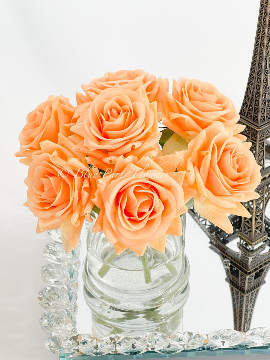 orange roses artificial