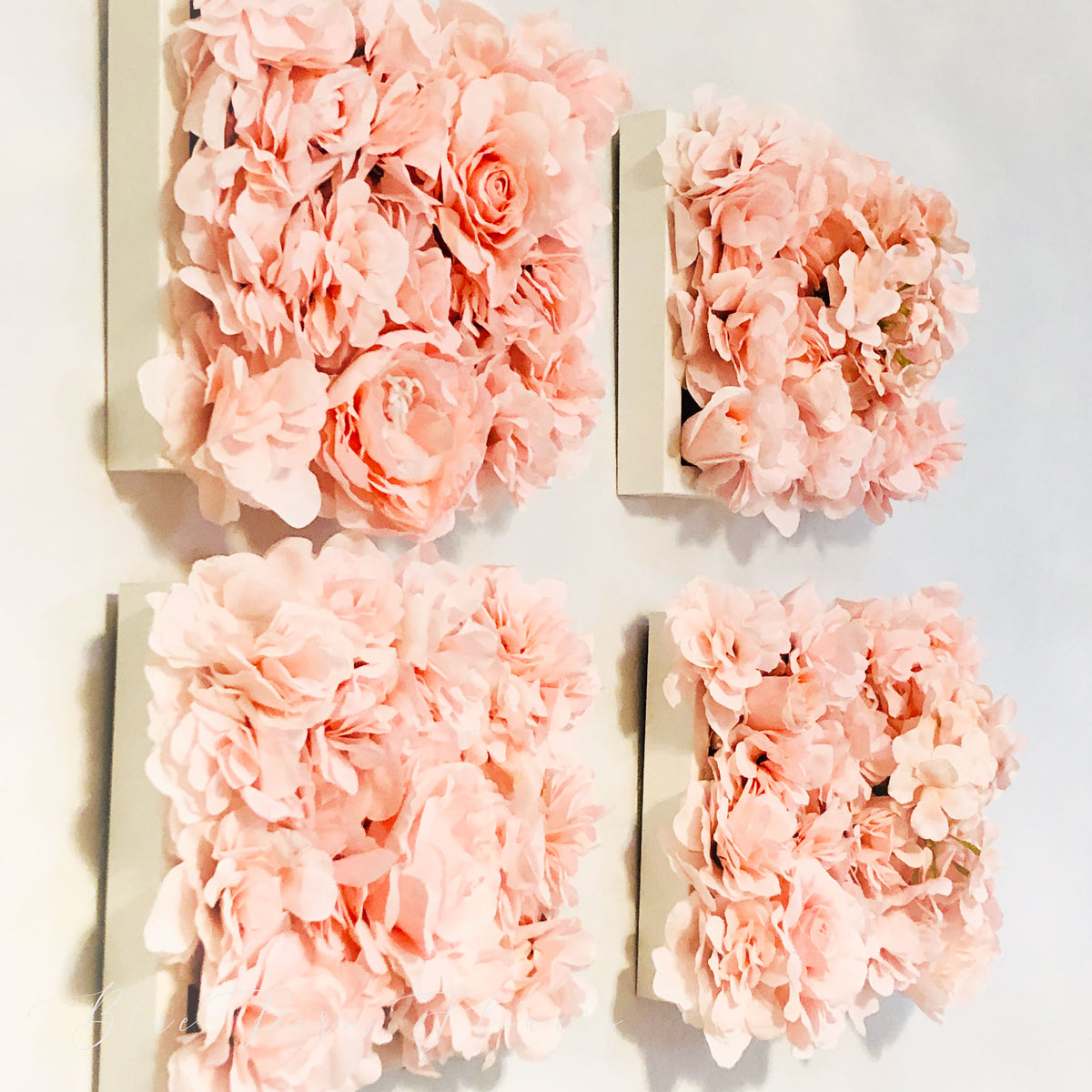 Floral Wall Rose Frame, Faux Pink Roses in Picture Frame, Birthday Gif ...