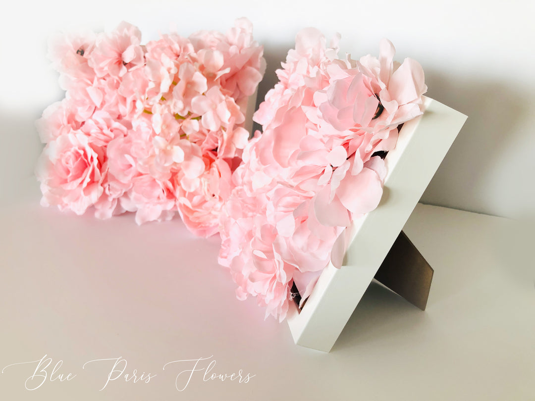 Floral Wall Rose Frame, Faux Pink Roses in Picture Frame, Birthday Gif ...