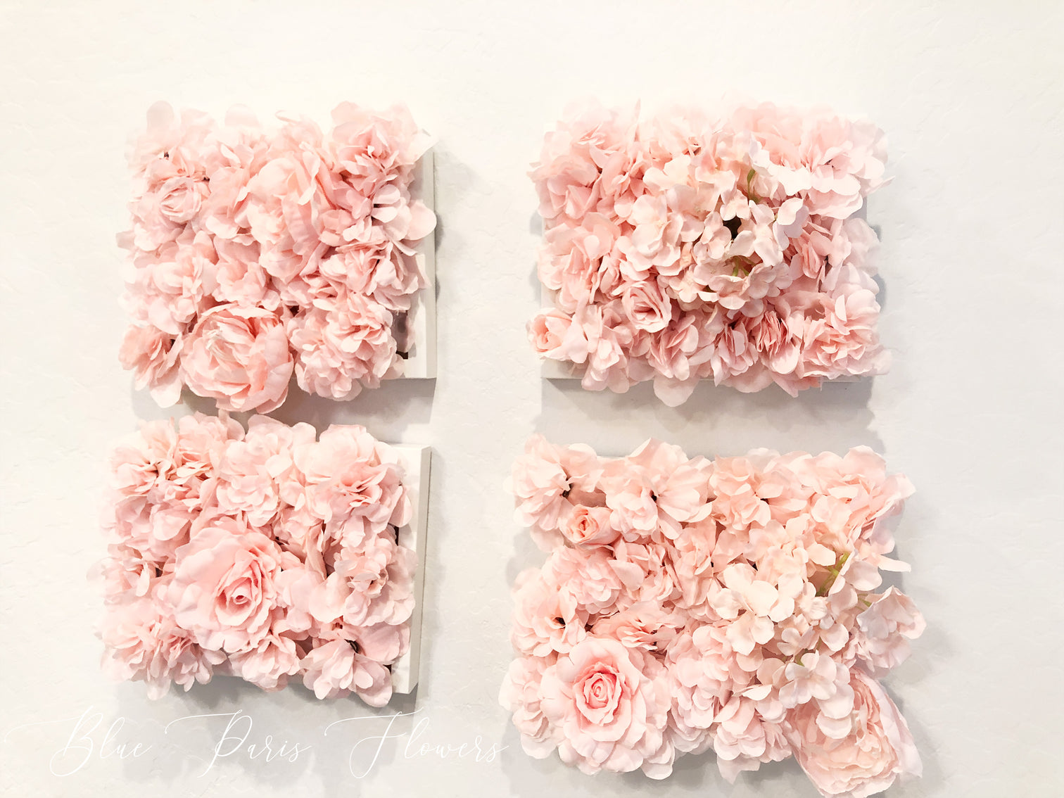 Floral Wall Rose Frame, Faux Pink Roses in Picture Frame, Birthday Gif ...