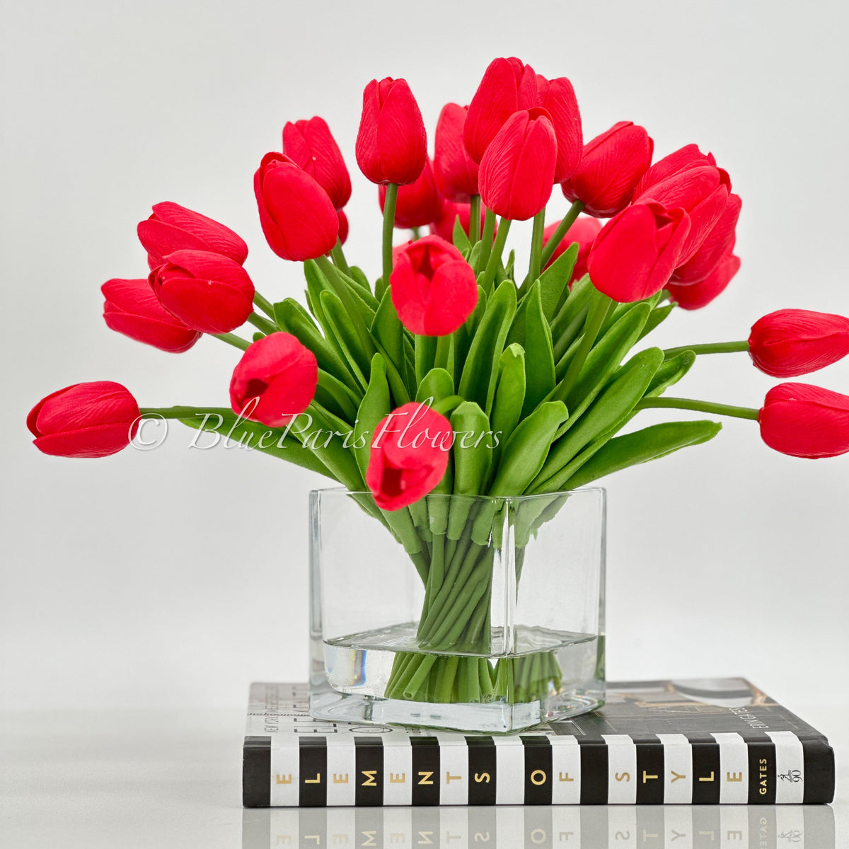 Light Pink Tulips 25 Floral | Modern Arrangement | Real Touch | Artifi ...